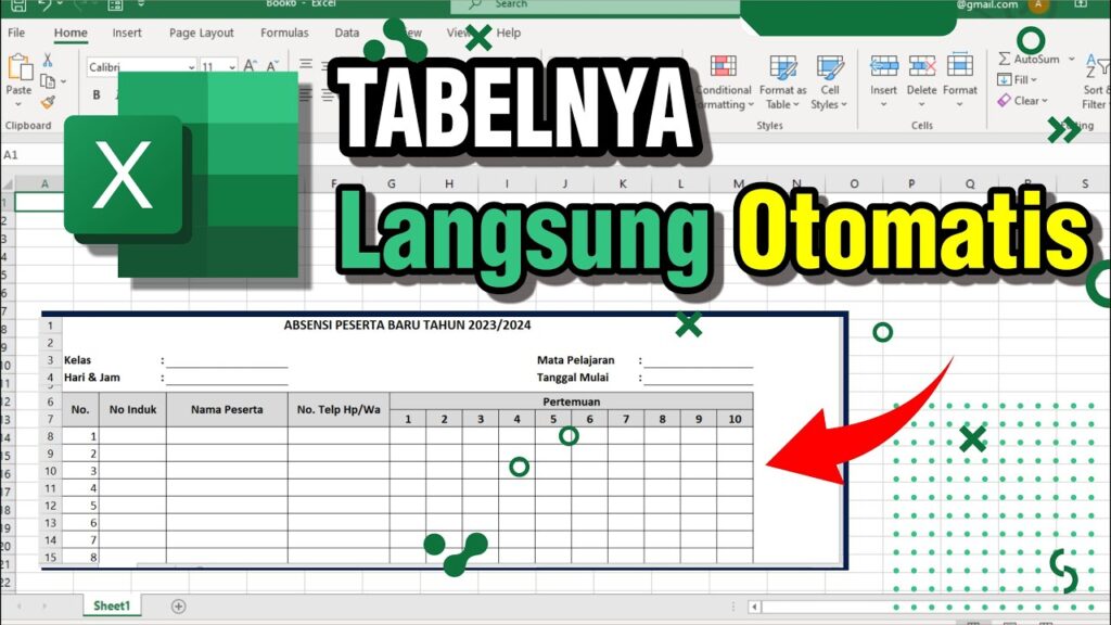 Panduan Pemula Membuat Tabel Excel Otomatis dengan Rumus Dasar - PICTARAM